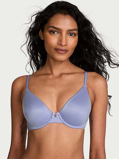 Victoria's Secret Body Victoria Invisible Lift Lace Unlined Demi Bra - Purple