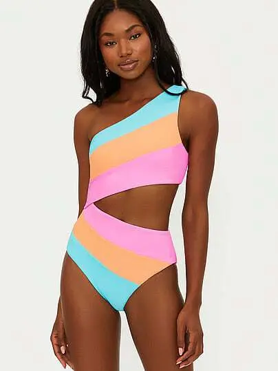 Victoria's Secret Beach Riot Joyce One-piece Swimsuit - Blue