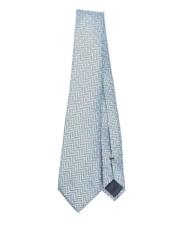 Giorgio Armani Patterned Neck Tie - Grey