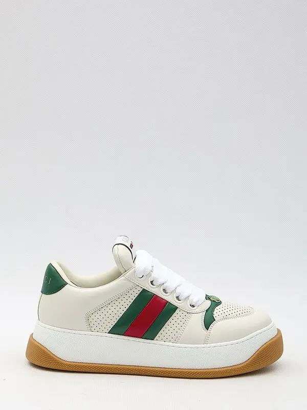Yuu Gucci Screener Sneakers In White - 56% Off | Editorialist