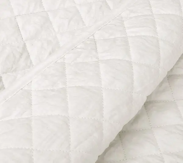 LUSH DECOR Ava Diamond Quilt Off White 3pc Set Ull/queen