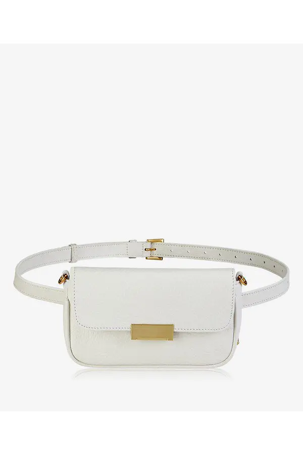 Gigi New York Carrie Crossbody Belt Bag - White