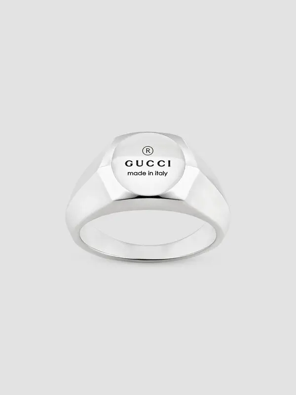 Gucci Sterling Trademark Thin Ring