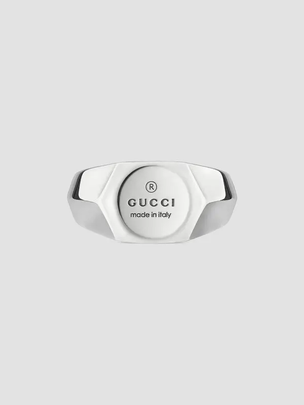 Gucci Sterling Trademark Thin Ring