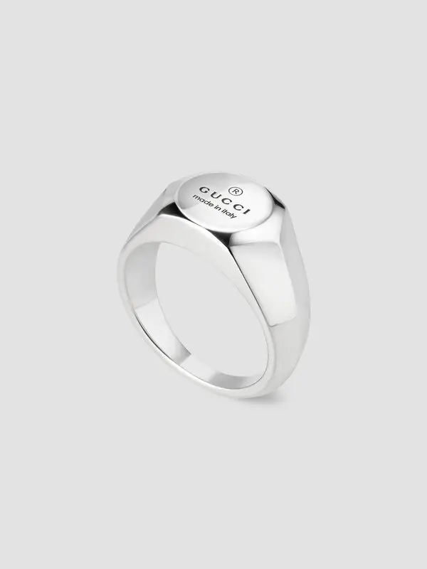 Gucci Sterling Trademark Thin Ring