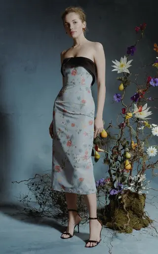 alondra floral midi dress Lulus | Light Blue Multi Floral Pleated Midi Dress | Womens | Medium (Available in XS, S, L, XL)