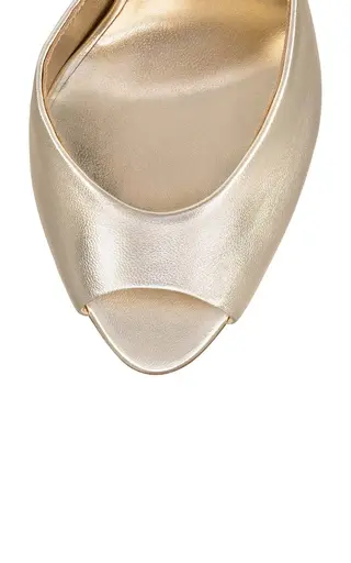 CHRISTIAN LOUBOUTIN Me Dolly 100mm Metallic Leather Mules