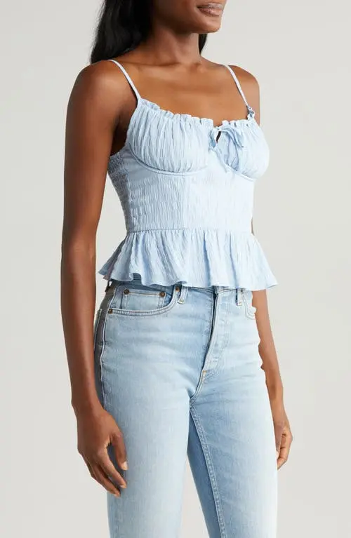 ALL IN FAVOR Peplum Bustier Camisole