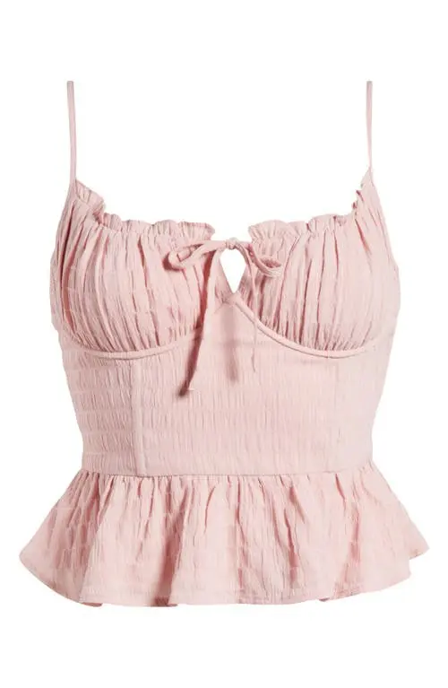 ALL IN FAVOR Peplum Bustier Camisole