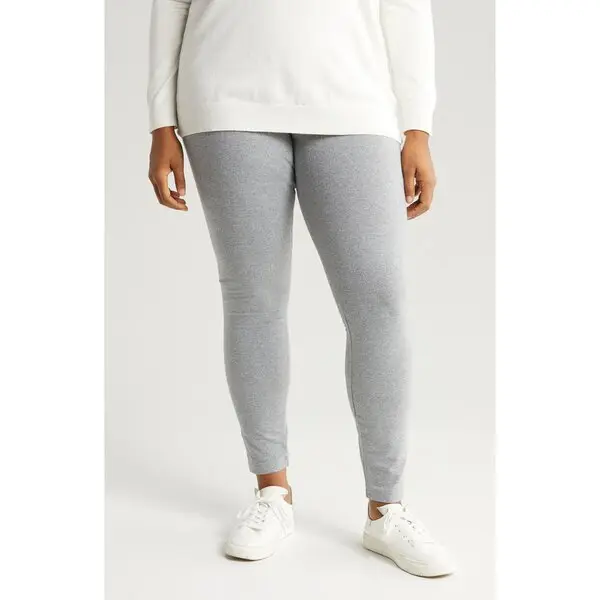 Lyssé Ntials Flattering Leggings - Grey Melange