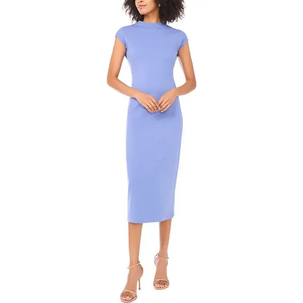 Vince Camuto Mock Neck Midi Dress