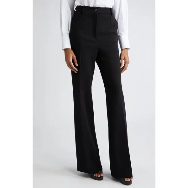 Dolce & Gabbana Knit Flare-leg Trousers - N0000nero