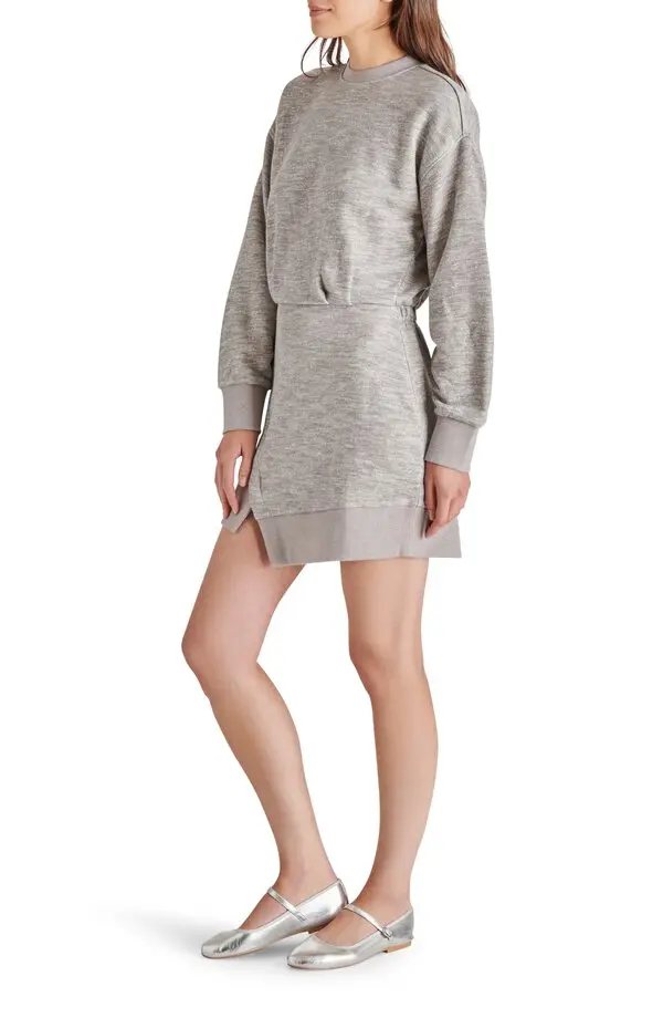 Steve Madden Briar Long Sleeve Recycled Polyester Blend Sweatshirt Mindiress