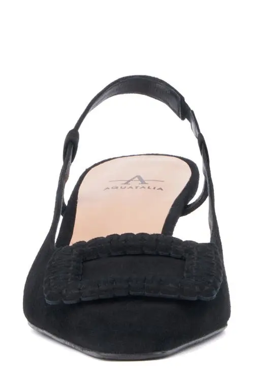 Aquatalia Arabella Kitten Heel Slingback Pumps