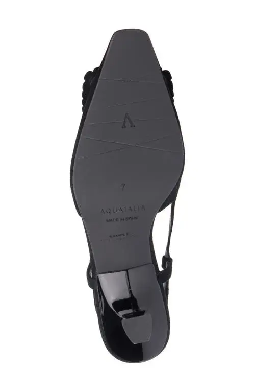 Aquatalia Arabella Kitten Heel Slingback Pumps