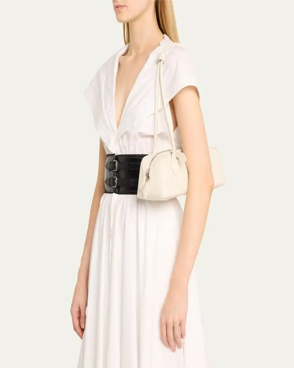 Alaïa Le Teckel Medium Shoulder Bag - Olive