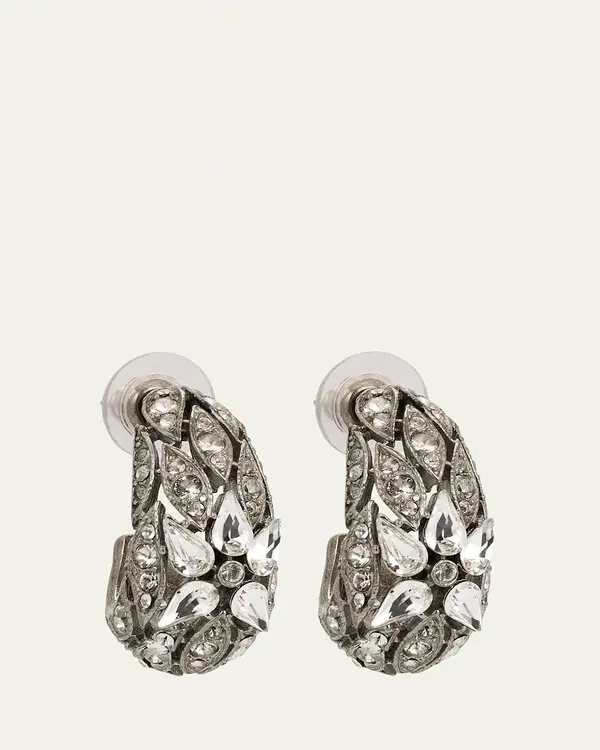BEN-AMUN Hoop Earrings - Crystal