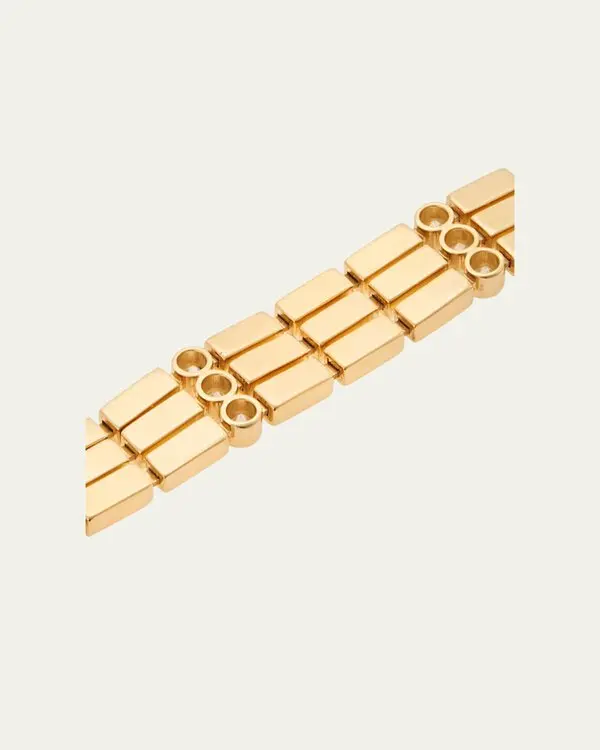 Ileana Makri 18k Yellow Stepping Stone Diamond Bracelet