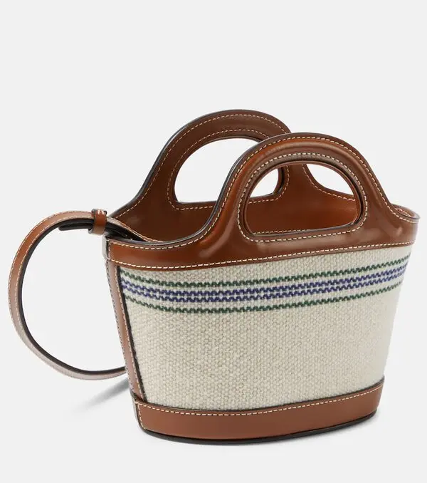 Marni Tropicalia Micro Canvas Tote Bag
