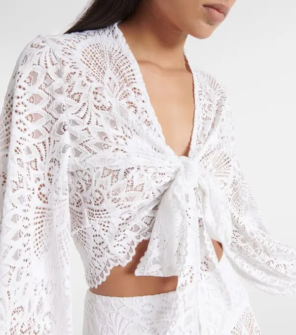 ALEXANDRA MIRO Tabitha Lace Top - White