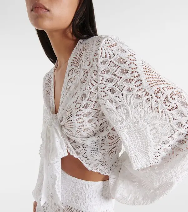 ALEXANDRA MIRO Tabitha Lace Top - White