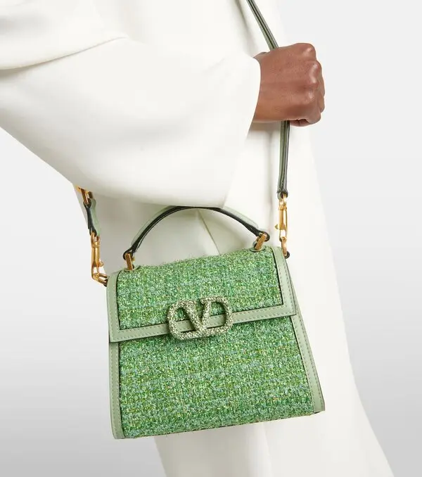 Valentino Garavani Vsling Mini Tweed Crossbody Bag