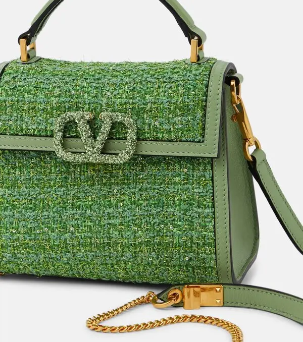 Valentino Garavani Vsling Mini Tweed Crossbody Bag