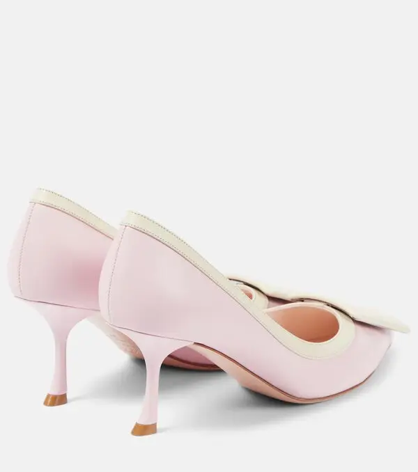 ROGER VIVIER Viv' In The City Leather Pumps - Pink