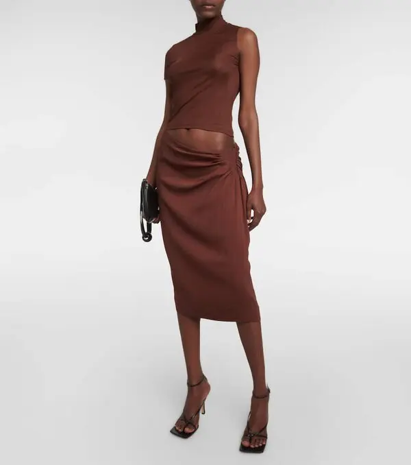 Christopher Esber Fusion Tee Midi Dress - Brown