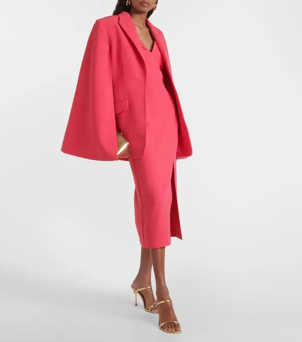 Safiyaa Hadley Caped Blazer - Pink