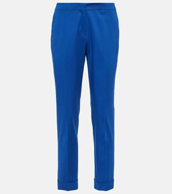 Etro High-rise Slim Pants - Blue