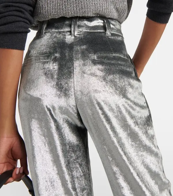 Brunello Cucinelli Velvet Wide-leg Trousers