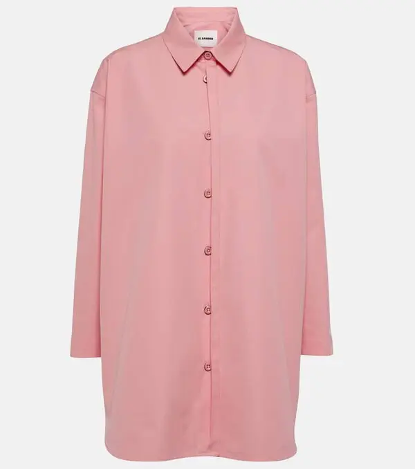 JIL SANDER Cotton Poplin Shirt - Pink