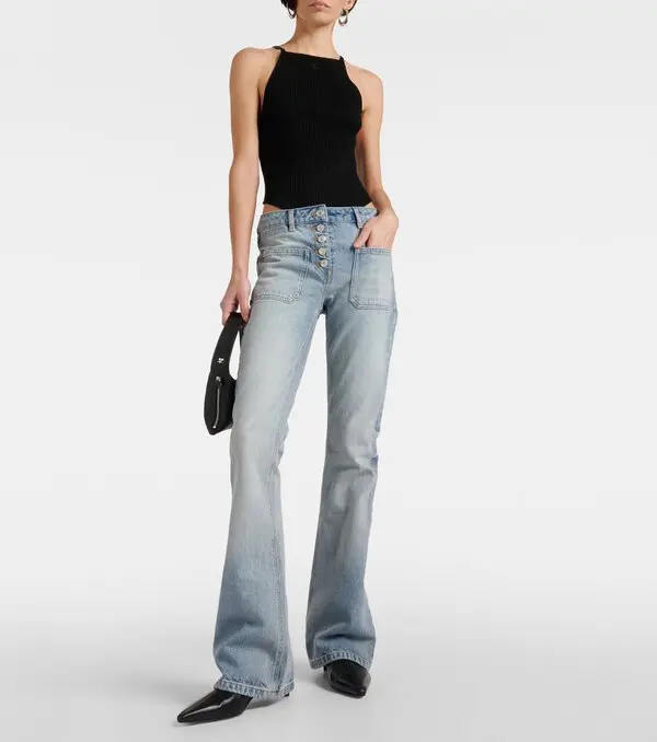 COURREGES Courrèges Low-rise Bootcut Jeans