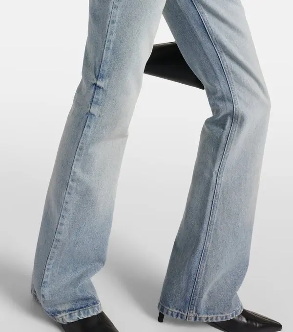 COURREGES Courrèges Low-rise Bootcut Jeans - Blue