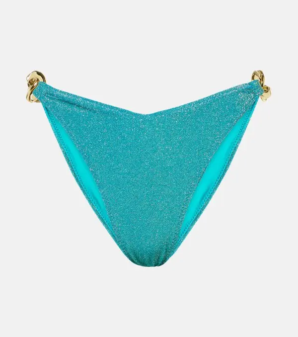 SAME Chain-detail Bikini Bottom - Green