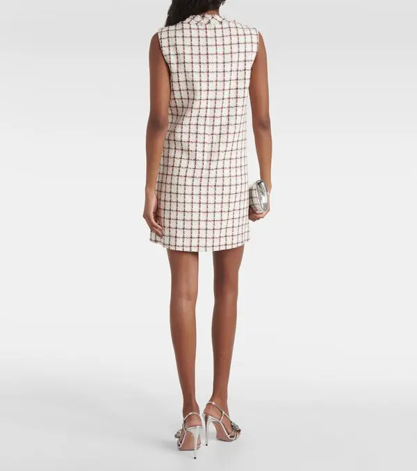 Veronica Beard Laurel Cotton-blend Tweed Minidress