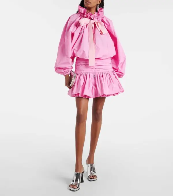 PATOU Ruffled High-rise Mini Skirt