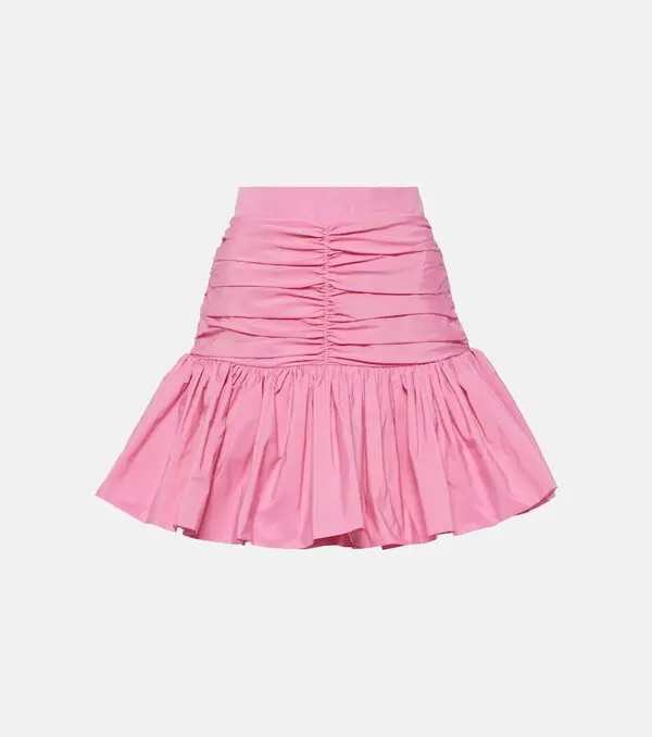 PATOU Ruffled High-rise Mini Skirt - Pink