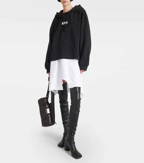 MAISON MARGIELA Logo Cotton Jersey Hoodie