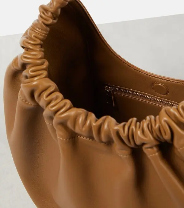 Loewe Squeeze Small Leather Shoulder Bag - Brown