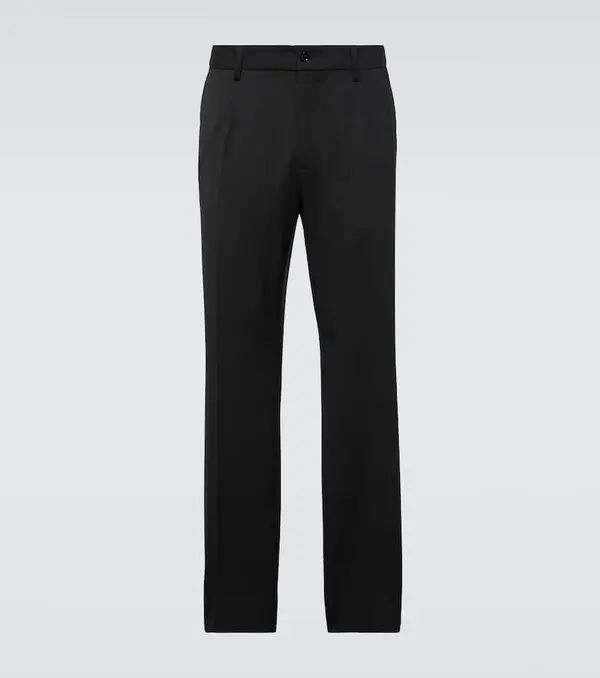 Dolce & Gabbana Wool-blend Suit Pants - Black