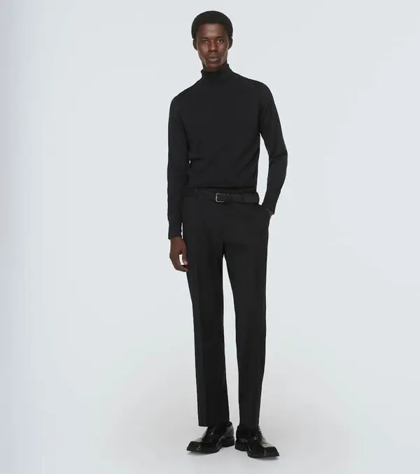 Dolce & Gabbana Wool-blend Suit Pants - Black