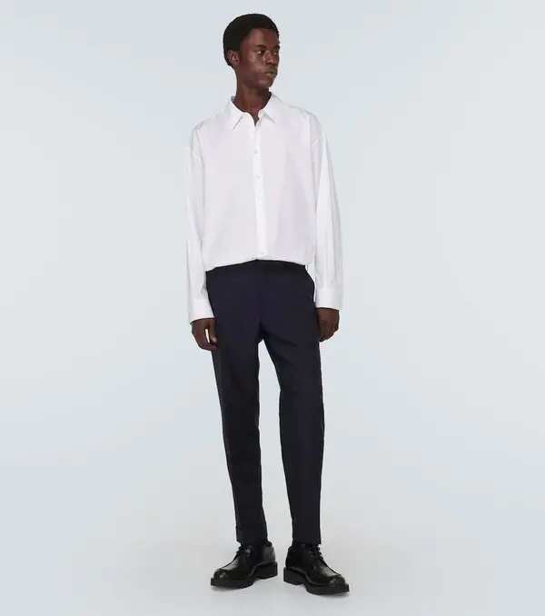Dries Van Noten Wool Straight Pants