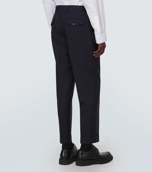 Dries Van Noten Wool Straight Pants