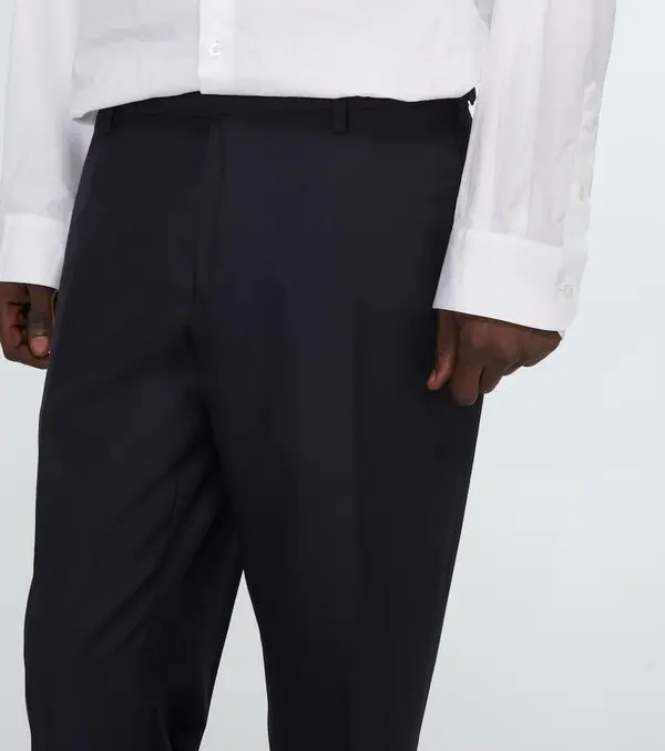 Dries Van Noten Wool Straight Pants