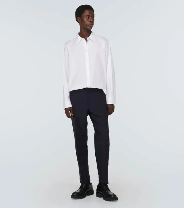 Dries Van Noten Wool Straight Pants