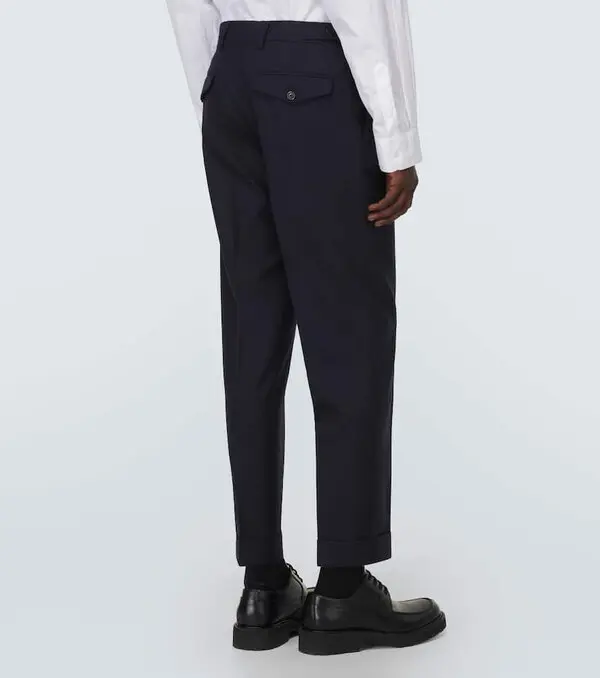 Dries Van Noten Wool Straight Pants