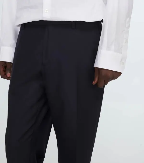 Dries Van Noten Wool Straight Pants