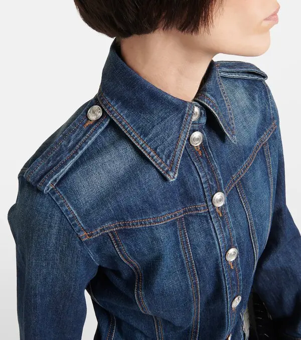 Sportmax Denim Midi Shirt Dress